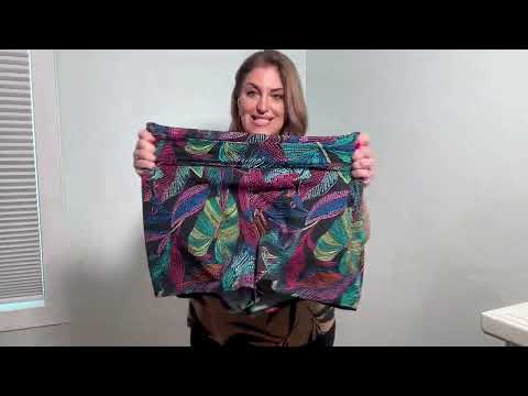 Denim & Co. Beach Asymmetrical Tankini with Swim Shorts on QVC