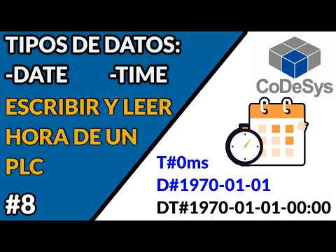 ⏰🔵✅CODESYS 3.5 SP4 - DATE / TIME DATA TYPES - READ AND WRITE THE DATE AND TIME OF A PLC