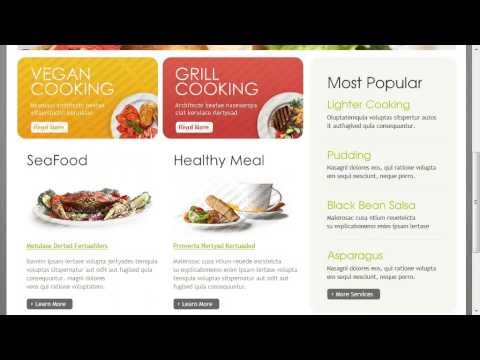 Cooking Website Template