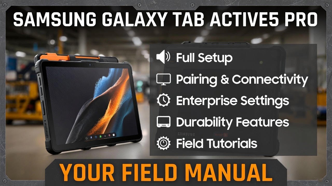 Samsung Galaxy Tab Active5 Pro – Complete Tutorials & Full Setup Guide