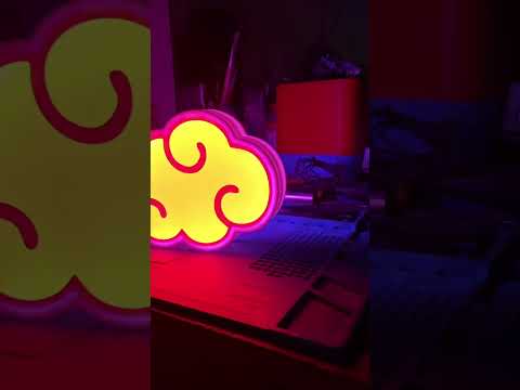 ☁️ Akatsuki Cloud - Akatsuki Logo - RGB Geek Lamp・ STL File for ・Cults