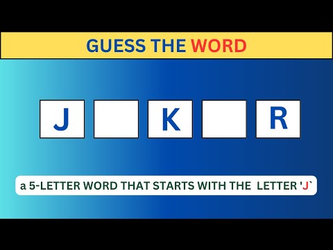 Guess the word: a 5 letter word that starts with the letter "J", "Unbelievable! "