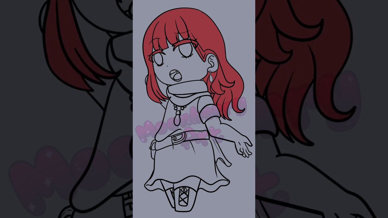 Adoptable Design Speedpaint 1 #art #fyp #shorts #speedart #anime