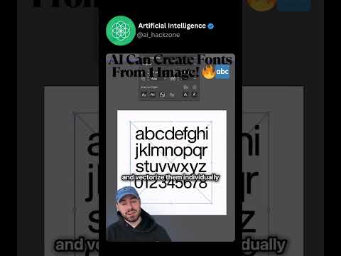 AI Can Create Entire Fonts From Just ONE Image! 🔥🔤 #artificialintelligence #ai #chatgpt #innovation