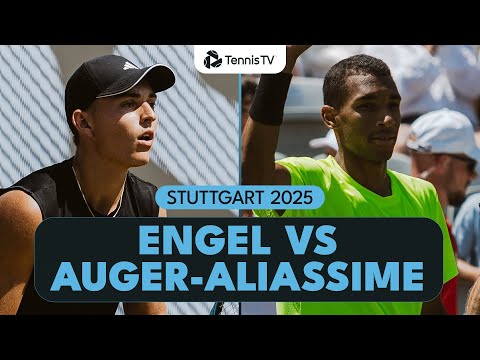 17-Year-Old Justin Engel vs Felix Auger-Aliassime Highlights | Stuttgart 2025