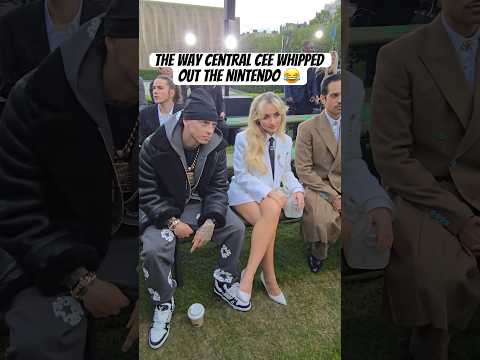 Central Cee Got Bored At This LV Show And Decided To Start Playing His DS #CentralCee #Shorts