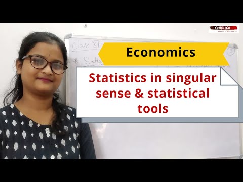 Statistics in singular sense and statistical tools | Class11 | Jaysri Ma'am