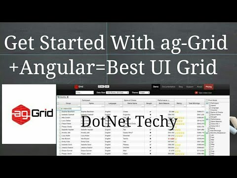 How to use ag grid in angular 6