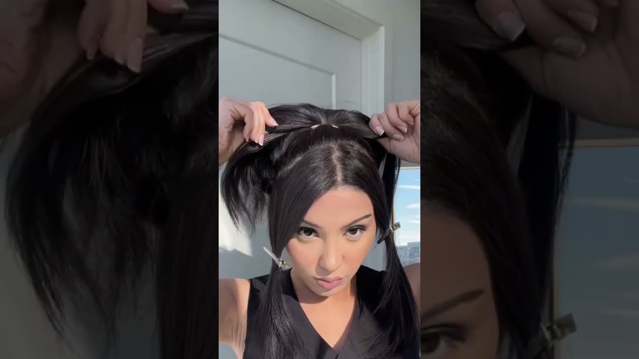 Baddie hairstyle tutorial #hairstyletutorial