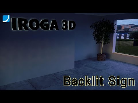 Backlit Letters IROGA 3D