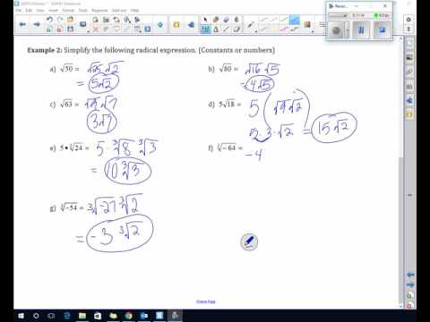 Lesson5 1ASimplifyingRadicalExp