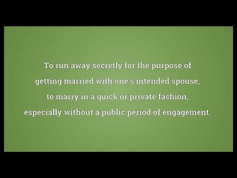 Elope Meaning