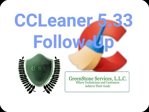 CCLeaner 5.33 Follow Up 9-21-2017