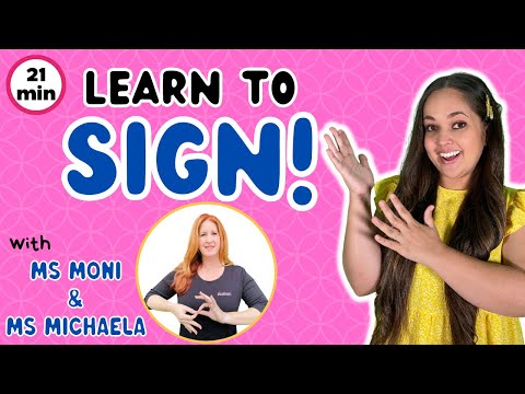 Learn To Sign | Auslan & Key Word Sign | Toddler Learning Video | Talking Toddler With Ms Moni