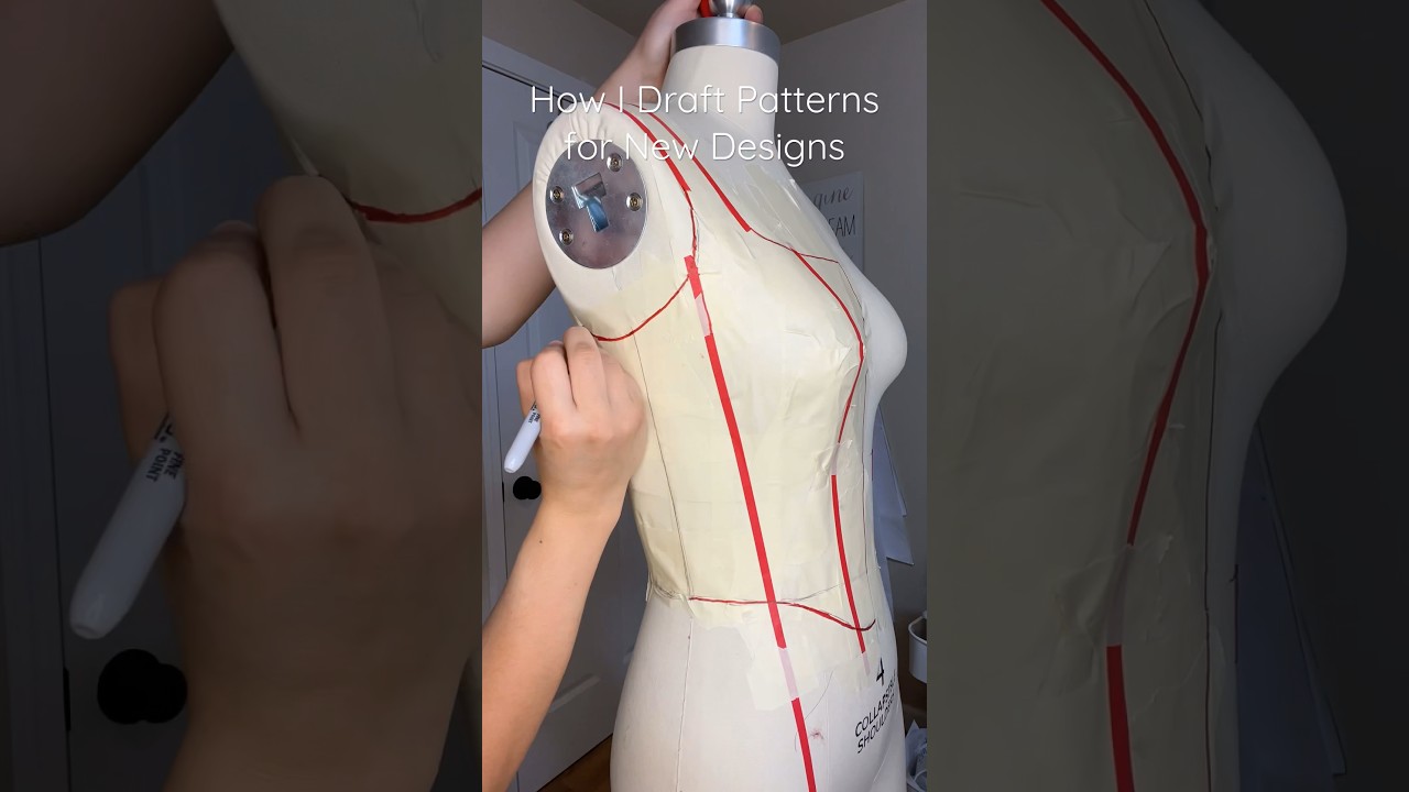How I Draft My Sewing Patterns #fashiondesign