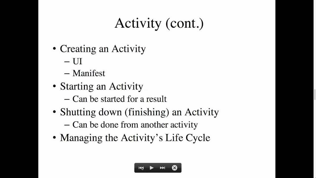 Android Lecture 1 (old)