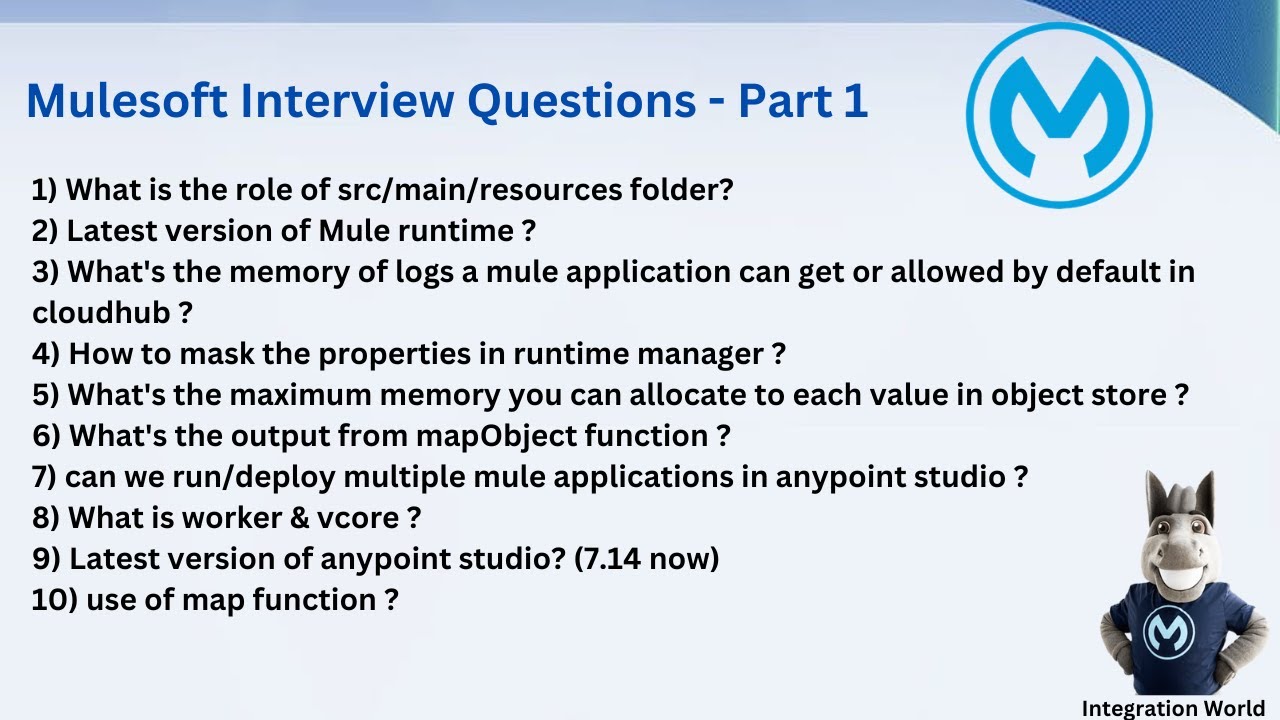 Mulesoft Interview Questions  Part-1
