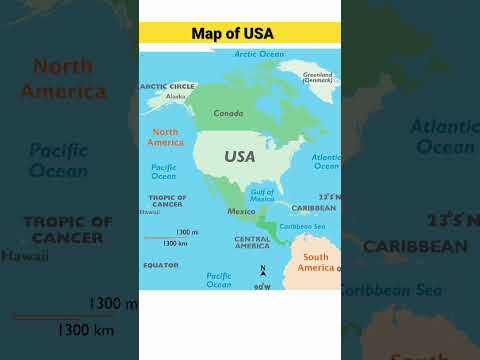 Map of USA | USA ka map | #usa #unitedstatesofamerica #map #shorts