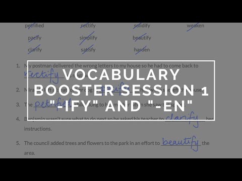 Suffixes - FULL 11+ VOCABULARY LESSON + WORKSHEETS