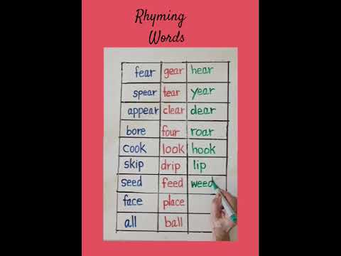 Rhyming Words #shorts