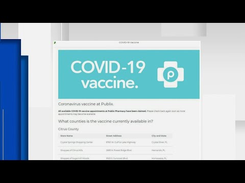 Select Publix pharmacy locations will offer coronavirus vaccine shots in Florida