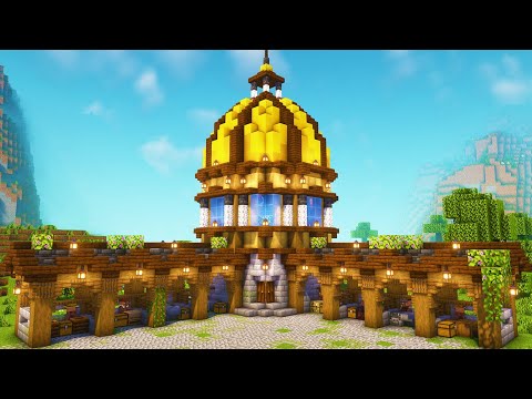 Minecraft | Medieval Trading Hall - Marketplace | Minecraft Tutorial