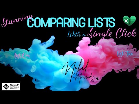 Compare 2 Lists With a Single Click - Stunning Solution