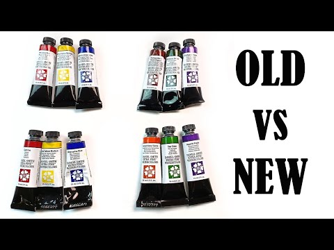 Daniel Smith Primary & Secondary Watercolors - Comparing Old vs New Trio Sets!