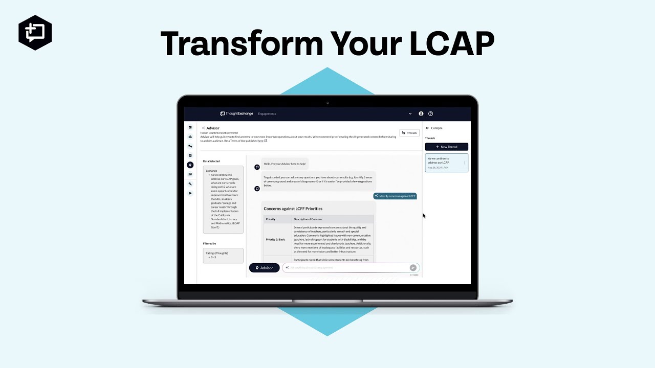 Transform Your LCAP Process with ThoughtExchange