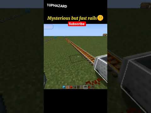 fastest rail in Minecraft 😎#minecraft #funny #shorts