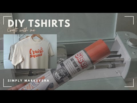 Making T-shirts with the CRICUT Air 2 | Craft with me part 1