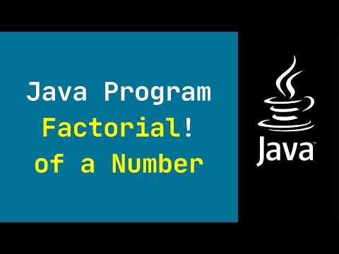 Java Program to Find Factorial of a Number
