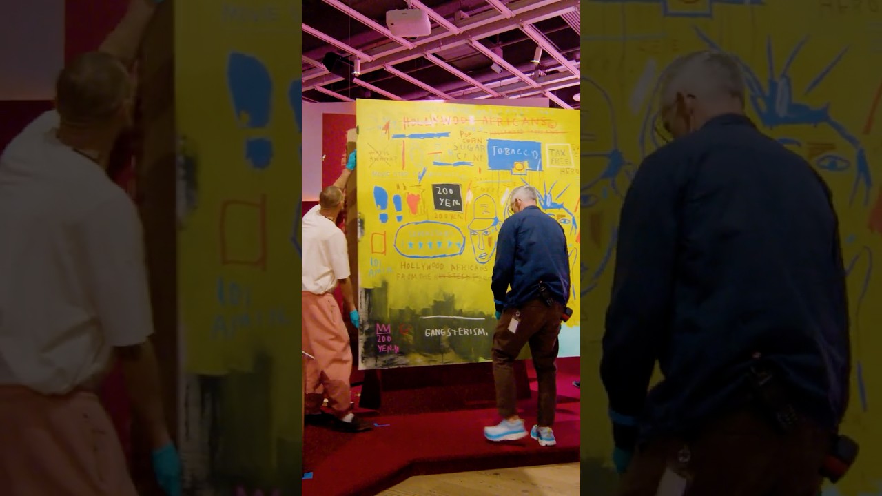 Installation of Jean-Michel Basquiat's 'Hollywood Africans': Behind the Scenes | Edges of Ailey