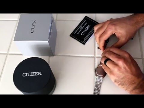 How to shorten your new Citizen watch band (non pin style) using a nail.