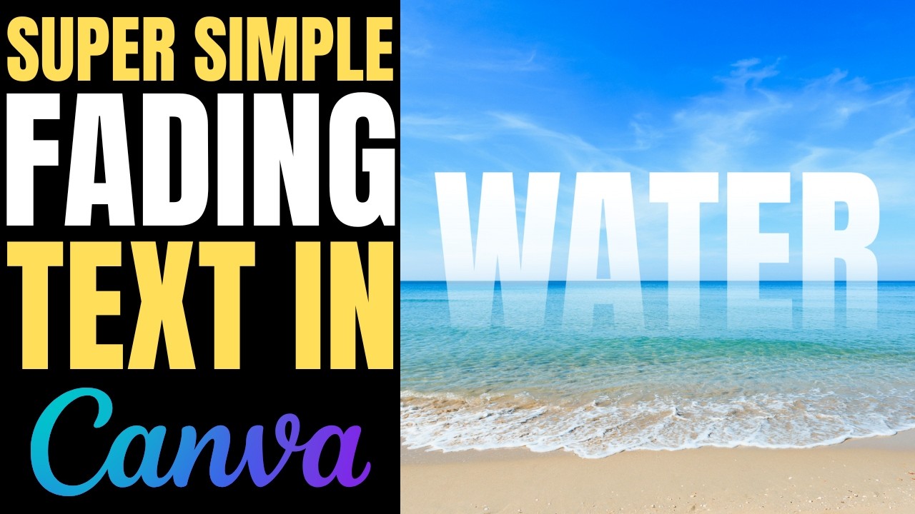 Super Simple FADING TEXT in Canva! | FAST Tutorial!