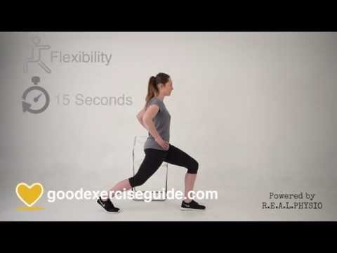 Static Standing Hip Flexor Stretch | myworkouts.io