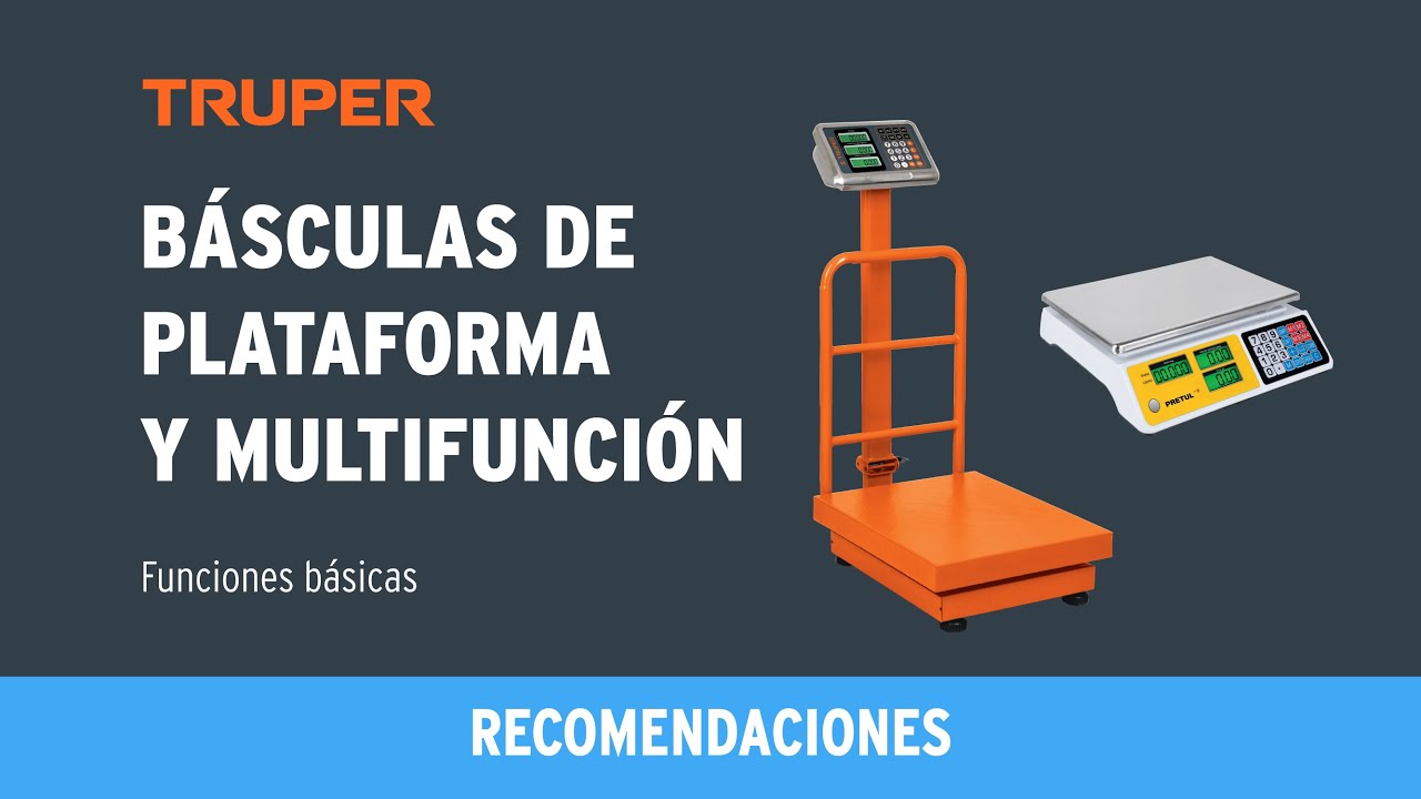 Báscula electrónica de plataforma, plegable, 200 kg, Truper, Truper, 15732