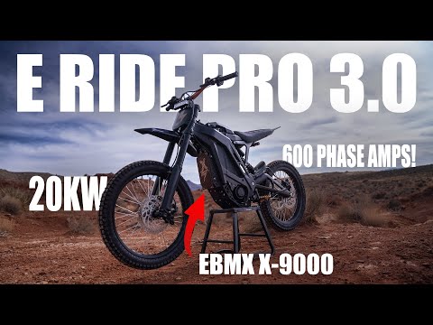 20Kw E Ride Pro SS 3.0 Dirt Bike with EBMX X-9000 Controller Installed!