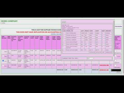Easy Way To MARK GOODS RECEIPT NOTE [GRN] To Supplier PAYMENTS In simpliRP ERP For MSME ERP SME ERP