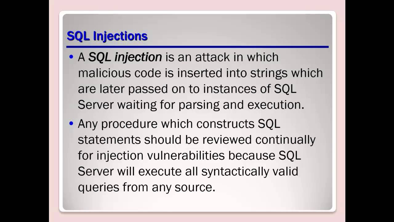 Creating Database Objects pt 2