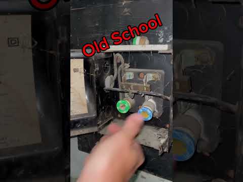 Old House Fuse Box #electrician #sparky #oldtech #oldhouse #remodel