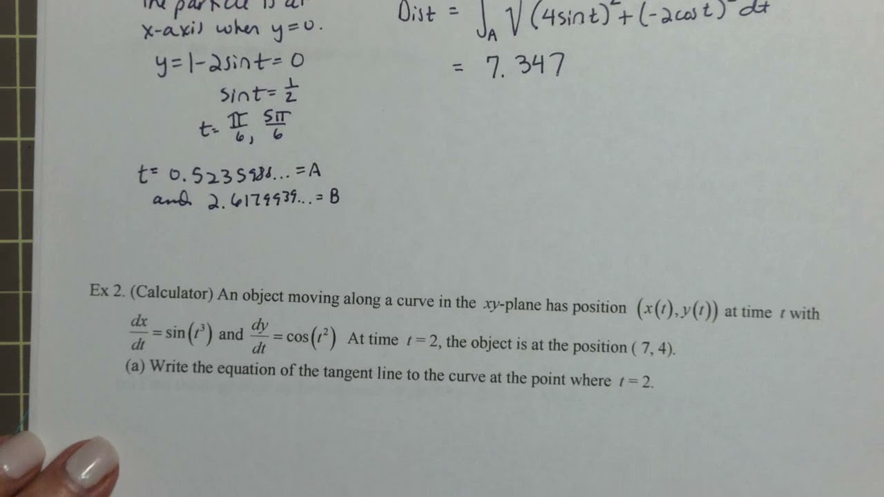 Unit 10 Notes 3   Vectors and Motion with a Calculator