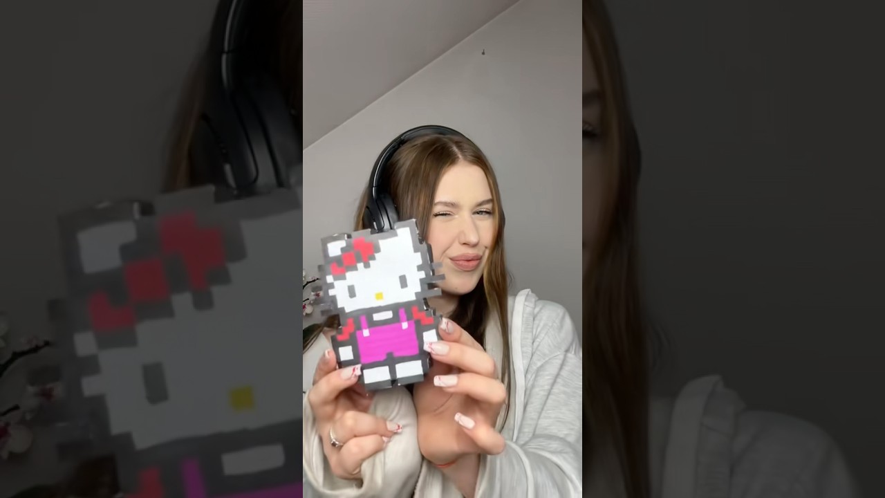 CUTE And EASY DIY Pixel HELLO Kitty