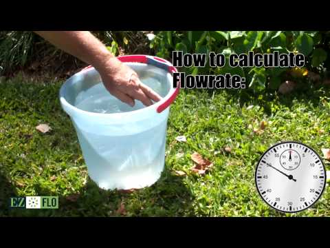 How to measure flow rate