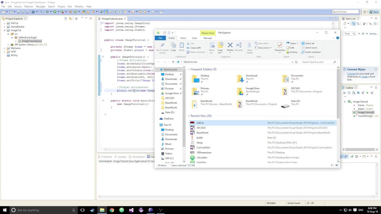 Java Tutorial: Images and Key Events