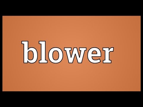 Blower Meaning