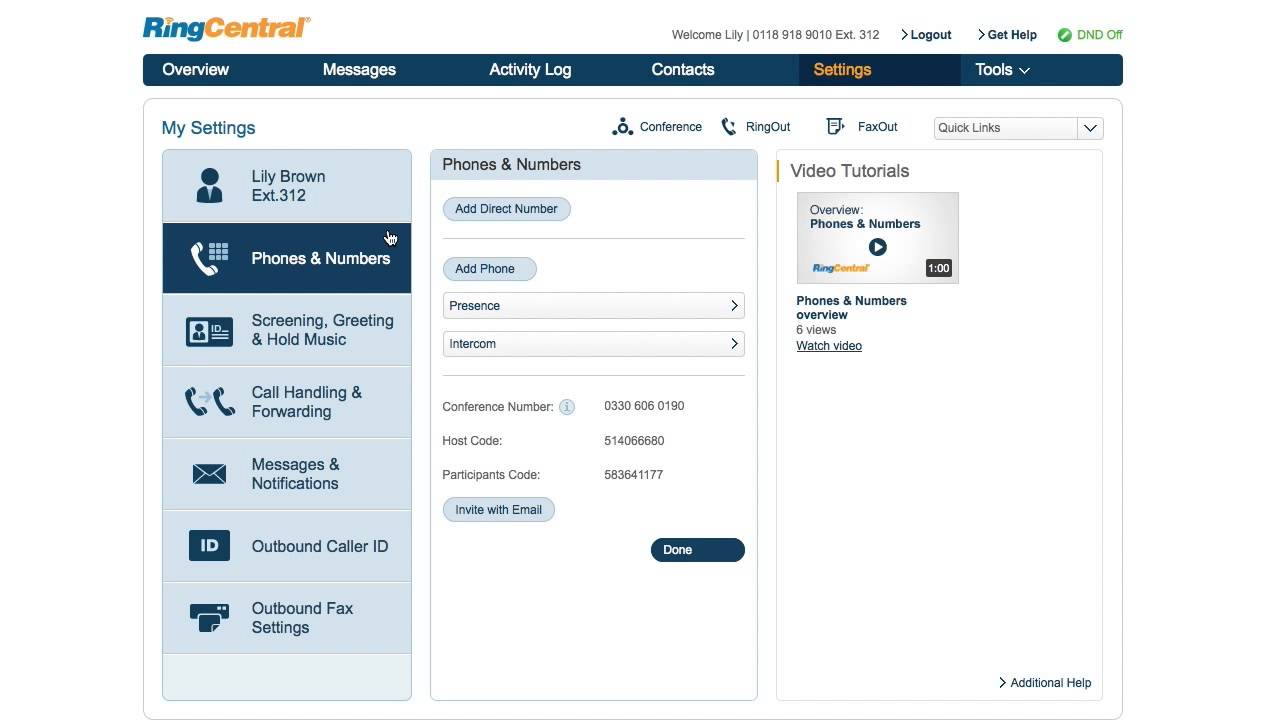 RingCentral Users Overview