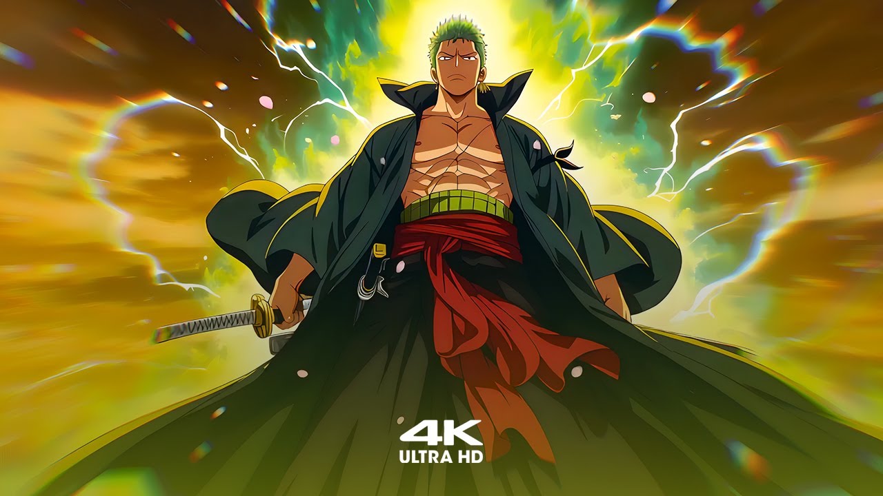 Roronoa Zoro 4K Live Wallpaper ⚔️ | One Piece Screensaver Ultra HD