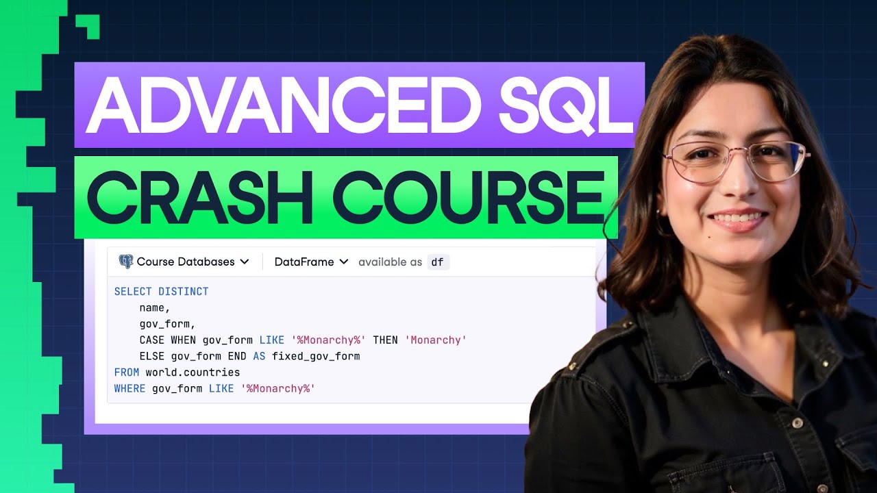 Advanced SQL Full Course | Master Joins, Window Functions, Subqueries, CTEs in SQL