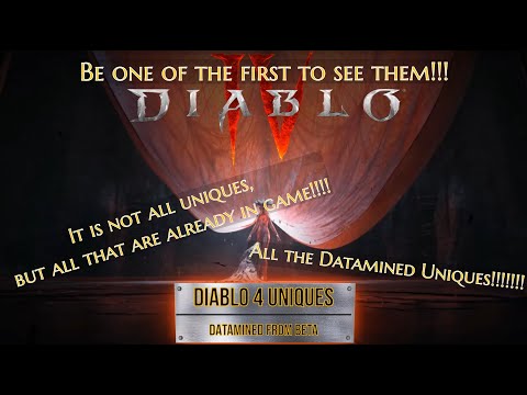 All the uniques datamined from the beta client! - PC General Discussion ...